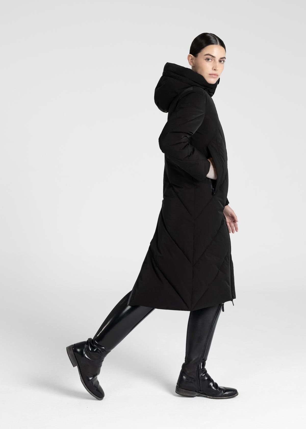 Global Puffer Jacket (Black) – Maximilian Equestrian