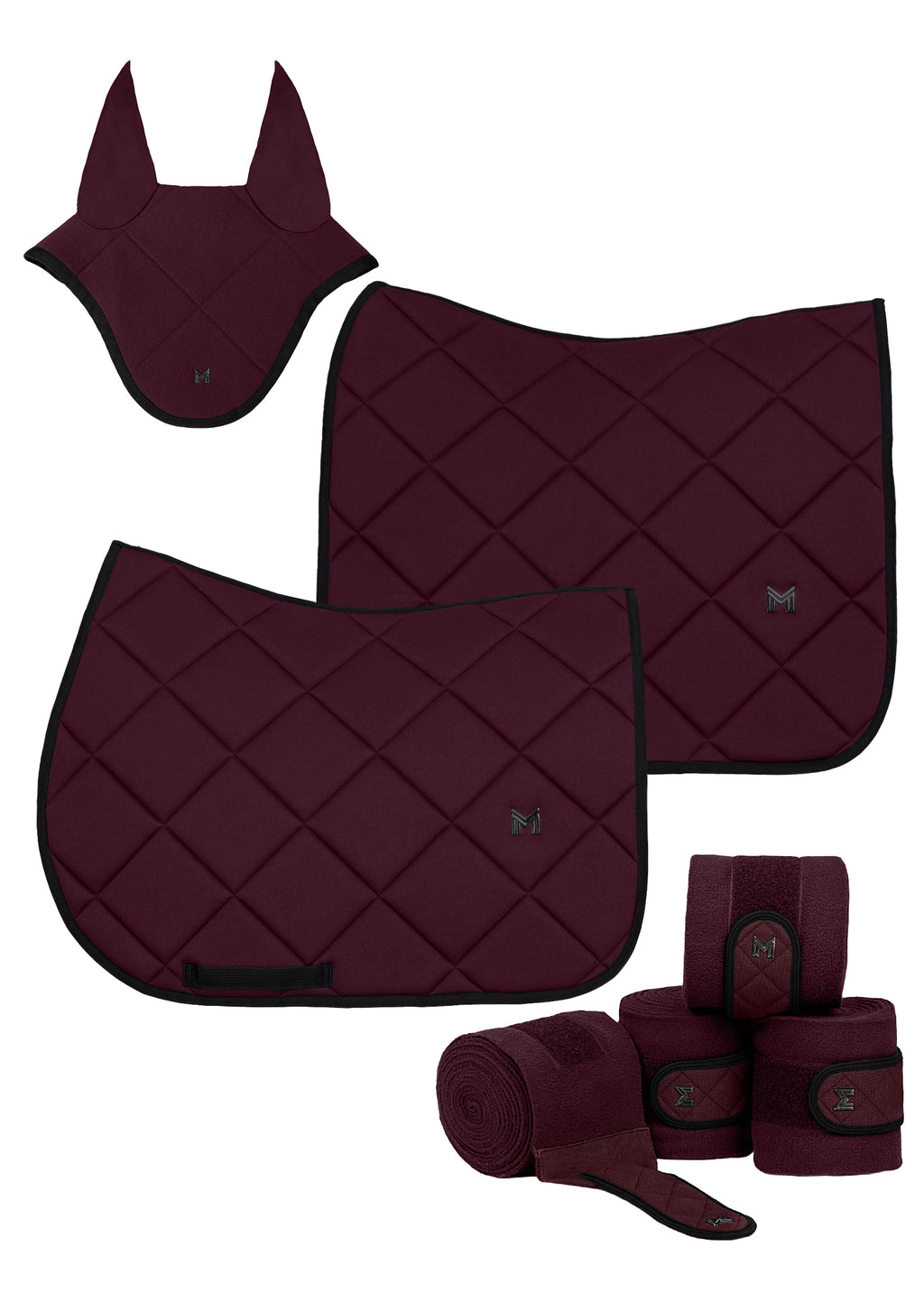Crew Dressage Saddle Pad (Burgundy) – Maximilian Equestrian